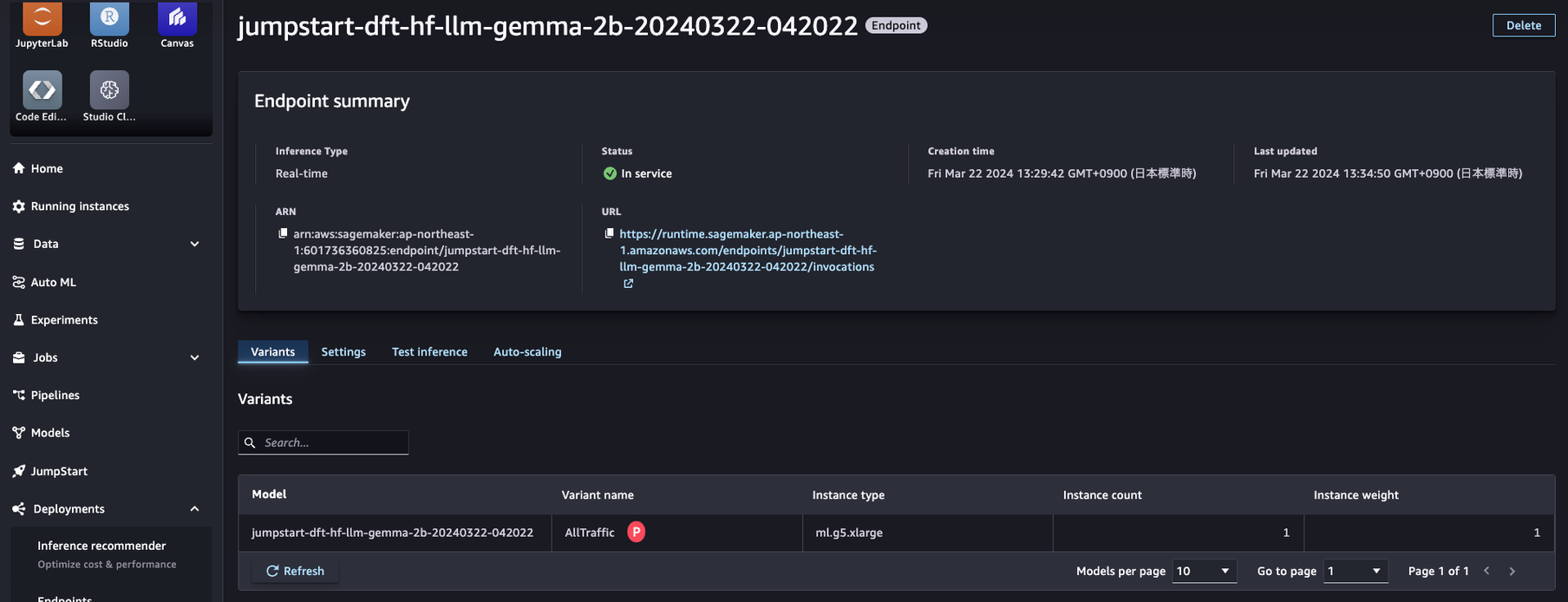 AWS SagemakerでHuggingFace基盤LLMをデプロイする - GMOインターネットグループ グループ研究開発本部