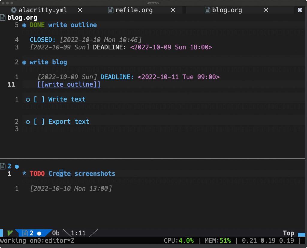 nvim-orgmode: Org mode for Neovim - GMOインターネットグループ グループ研究開発本部